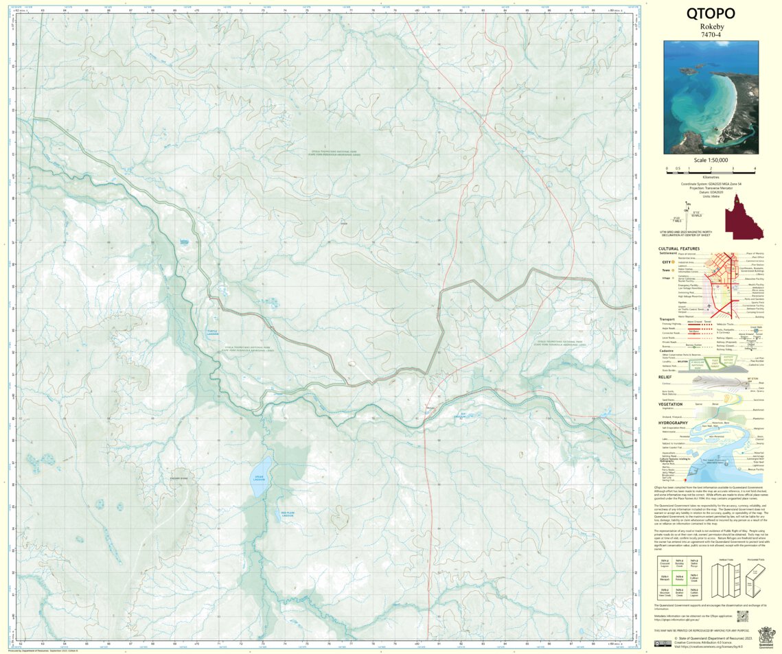 Rokeby (7470-4) Map by Department of Resources | Avenza Maps