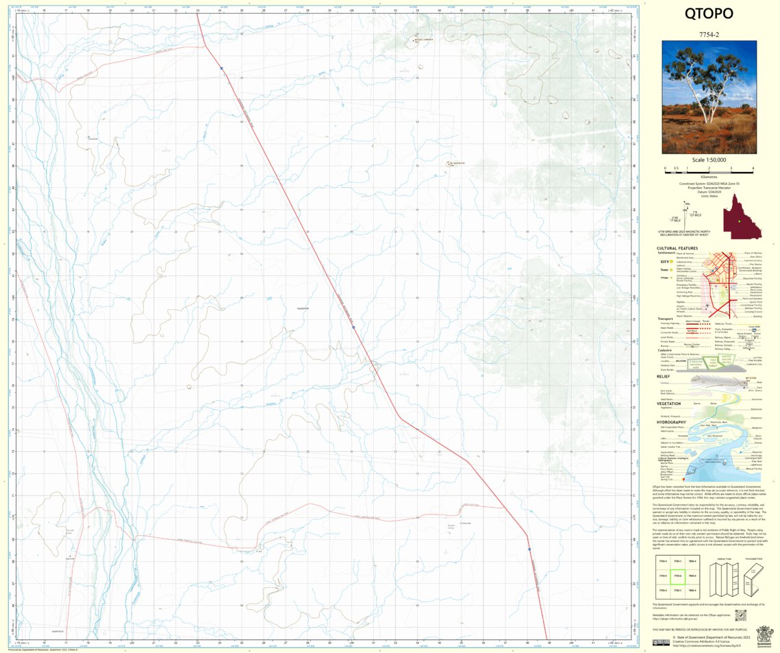 Tangorin (7754-2) Map by Department of Resources | Avenza Maps