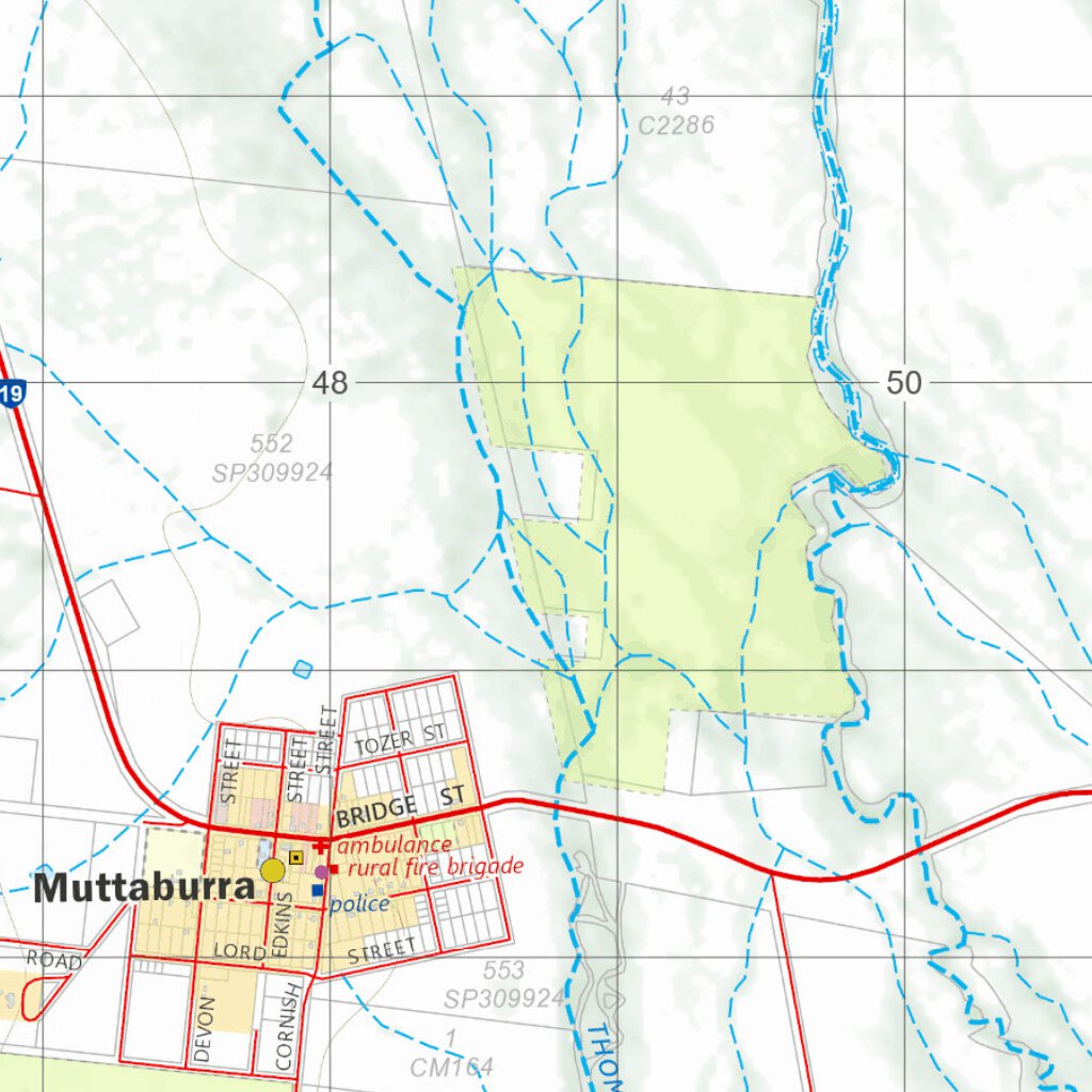 Muttaburra (7852-4) Map by Department of Resources | Avenza Maps