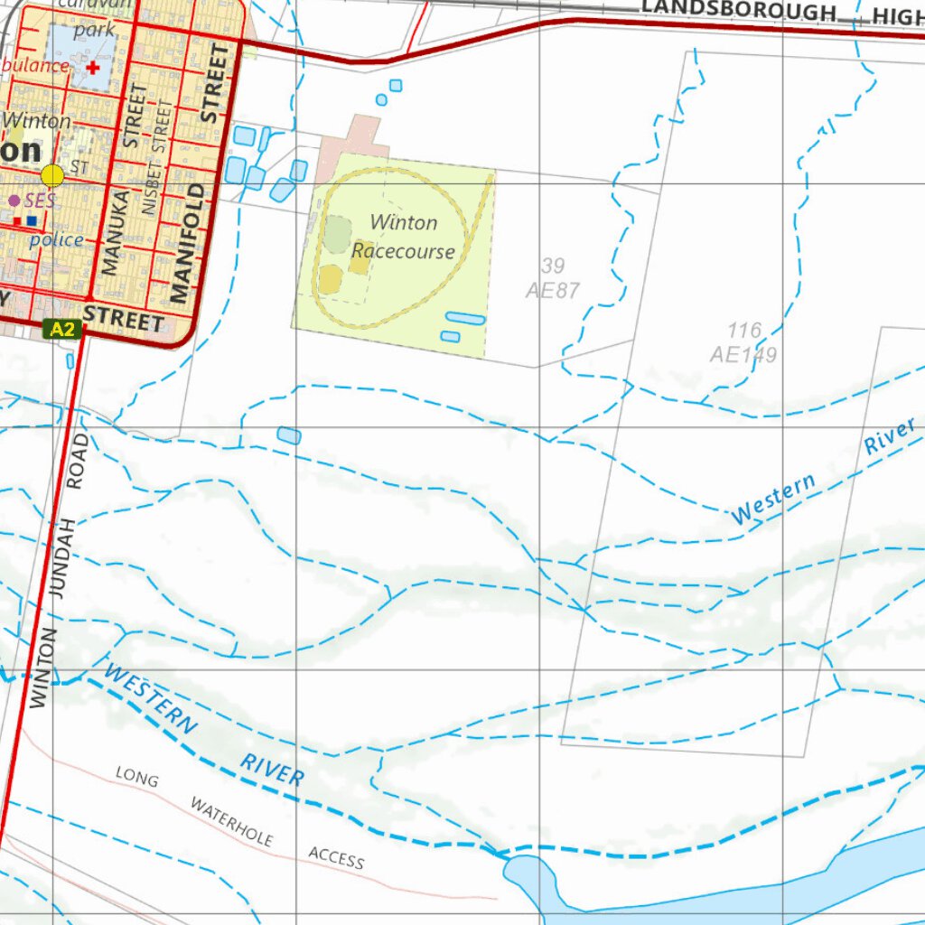 Winton (7553-3) Map by Department of Resources | Avenza Maps