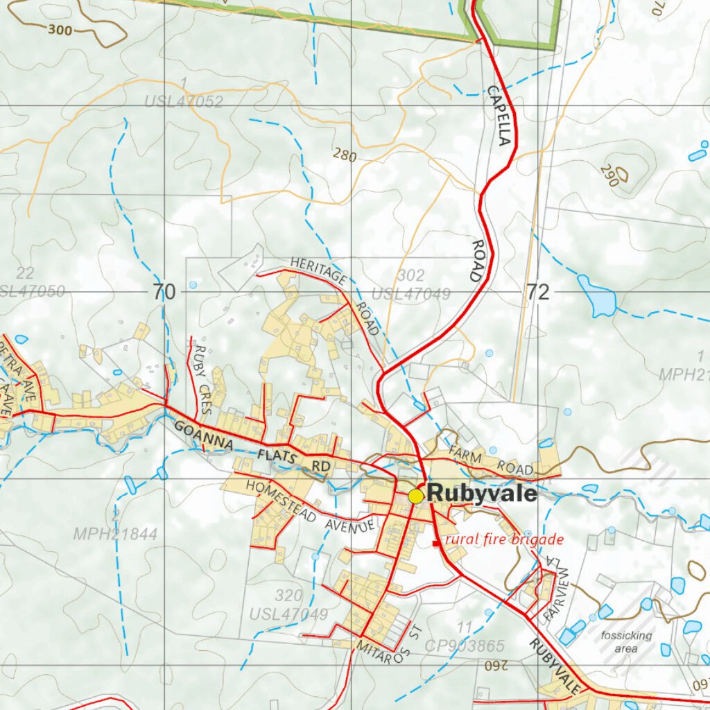Rubyvale (8451-3) Map by Department of Resources | Avenza Maps
