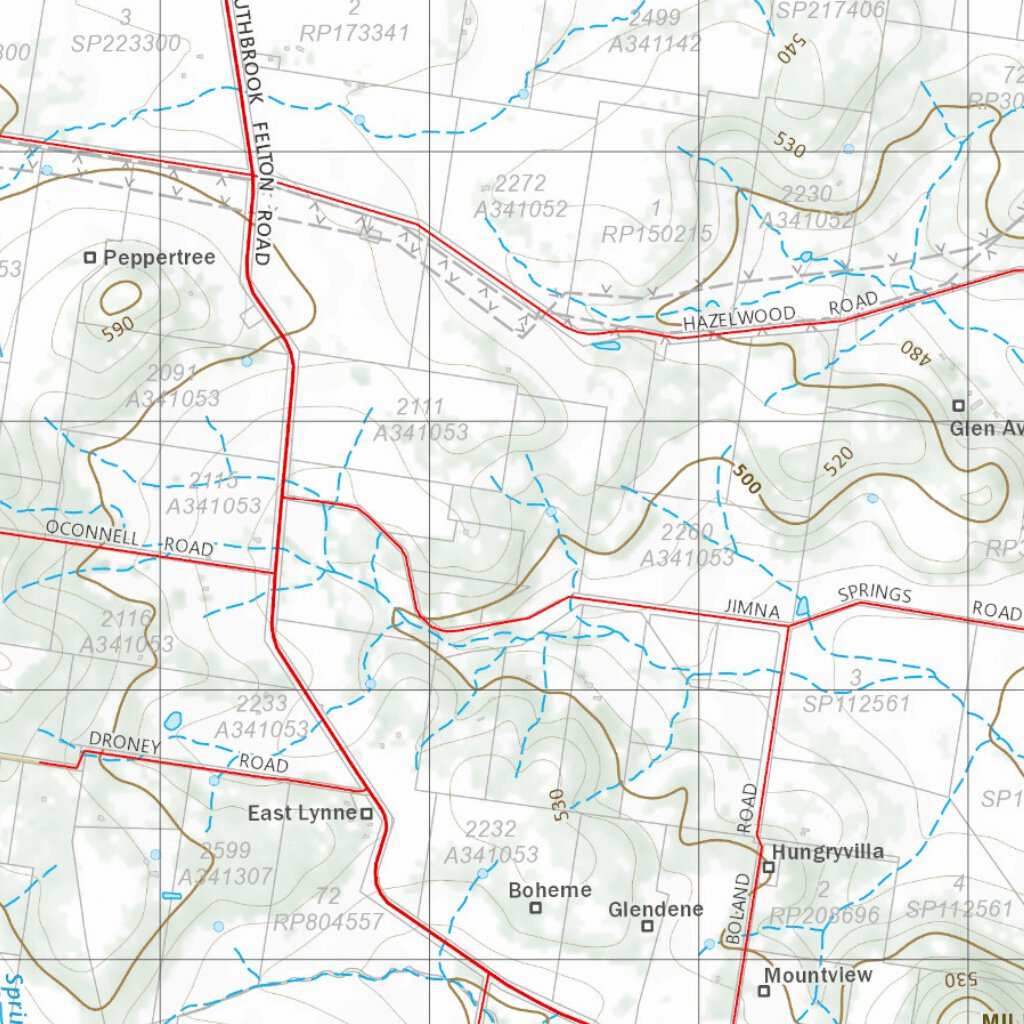 Pittsworth (9242-4) Map by Department of Resources | Avenza Maps