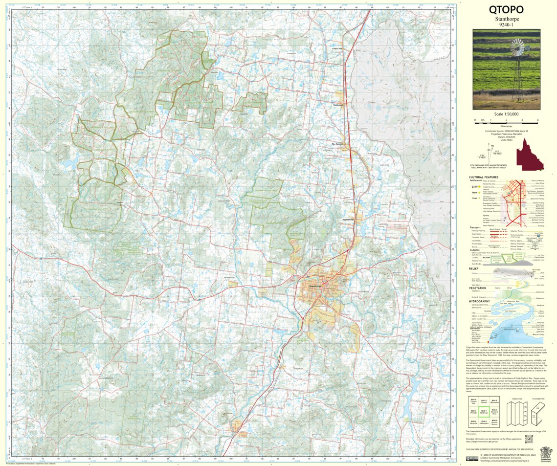 Stanthorpe (9240-1) Map by Department of Resources | Avenza Maps