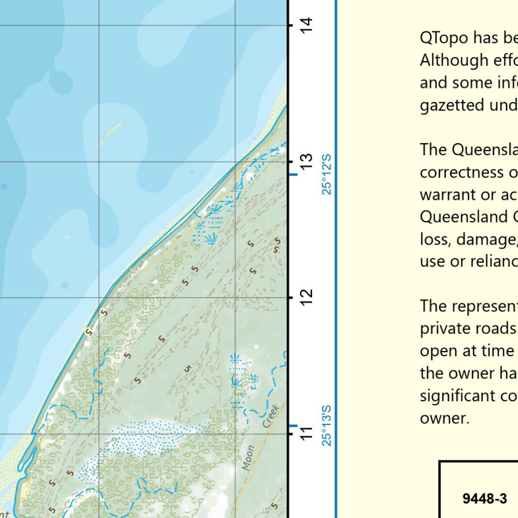 Middle Bank (9447-1) Map by Department of Resources | Avenza Maps