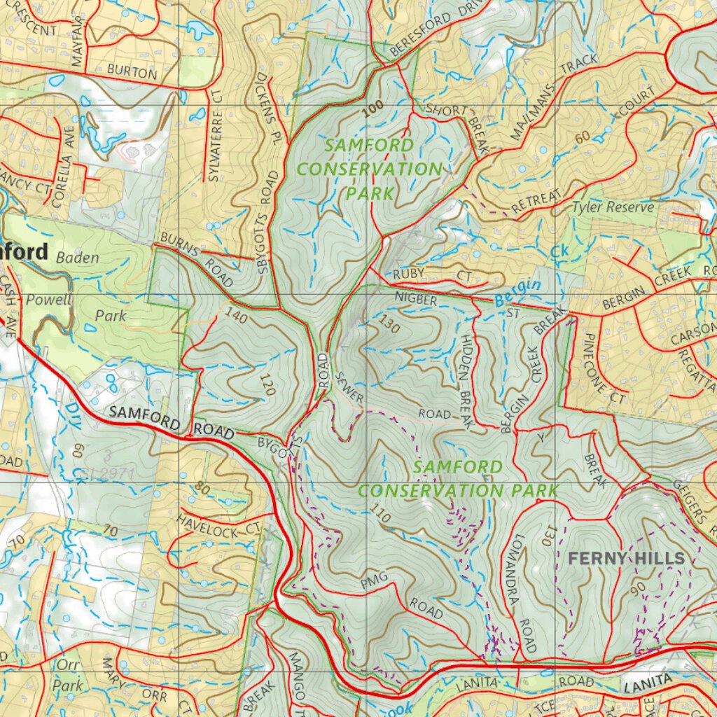 Samford (9443-2) Map by Department of Resources | Avenza Maps