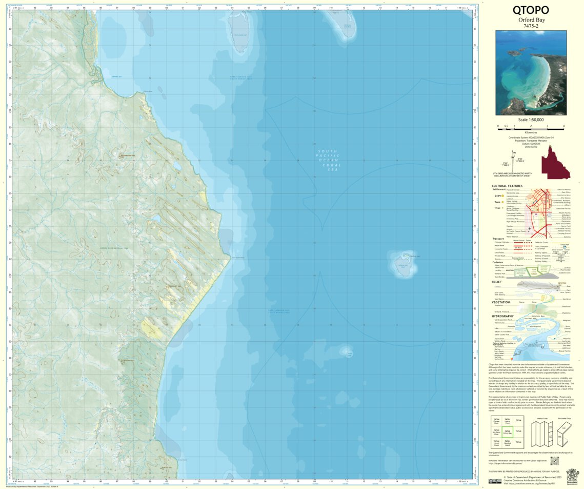 Orford Bay (7475-2) Map by Department of Resources | Avenza Maps
