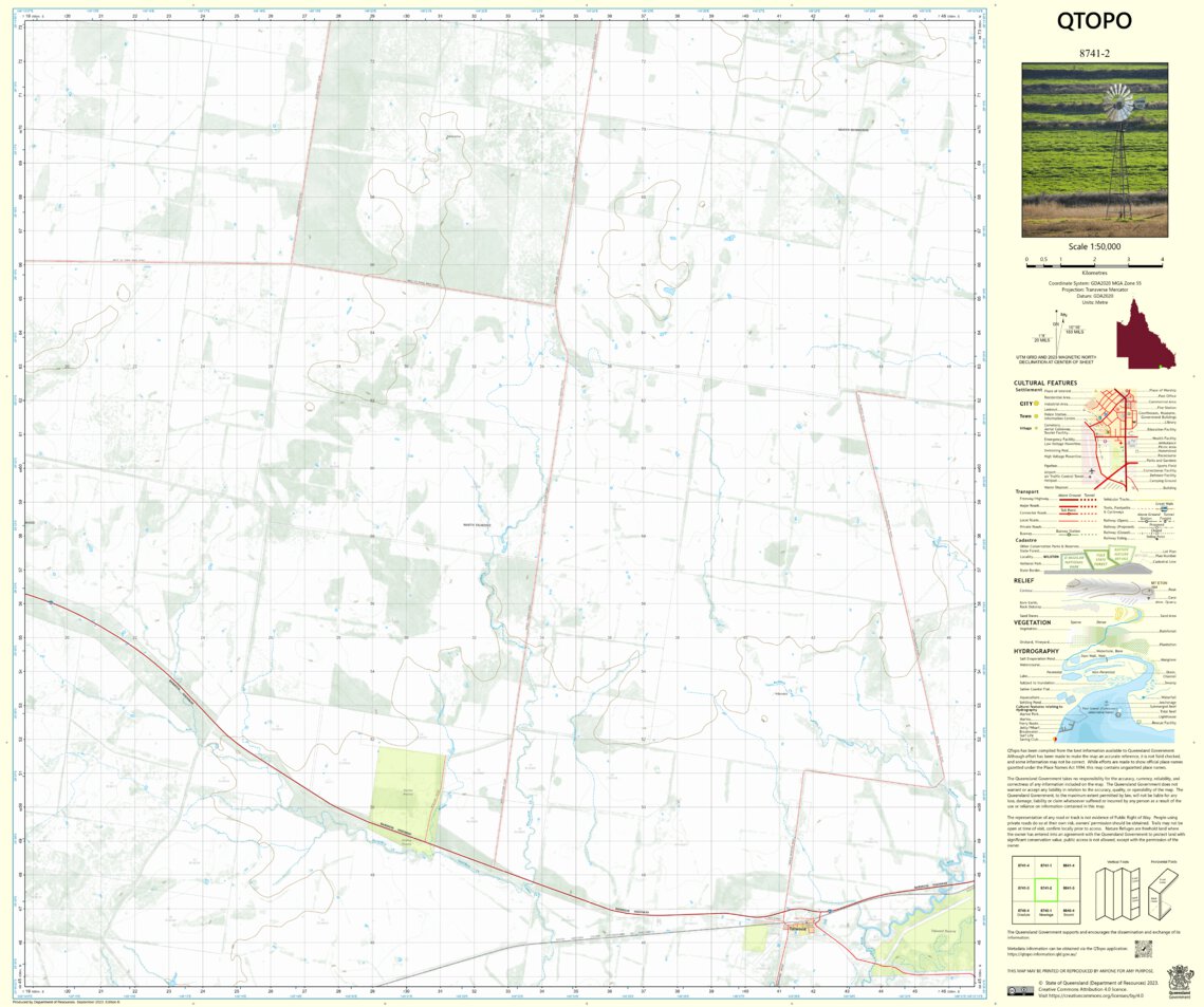 Talwood (8741-2) Map by Department of Resources | Avenza Maps