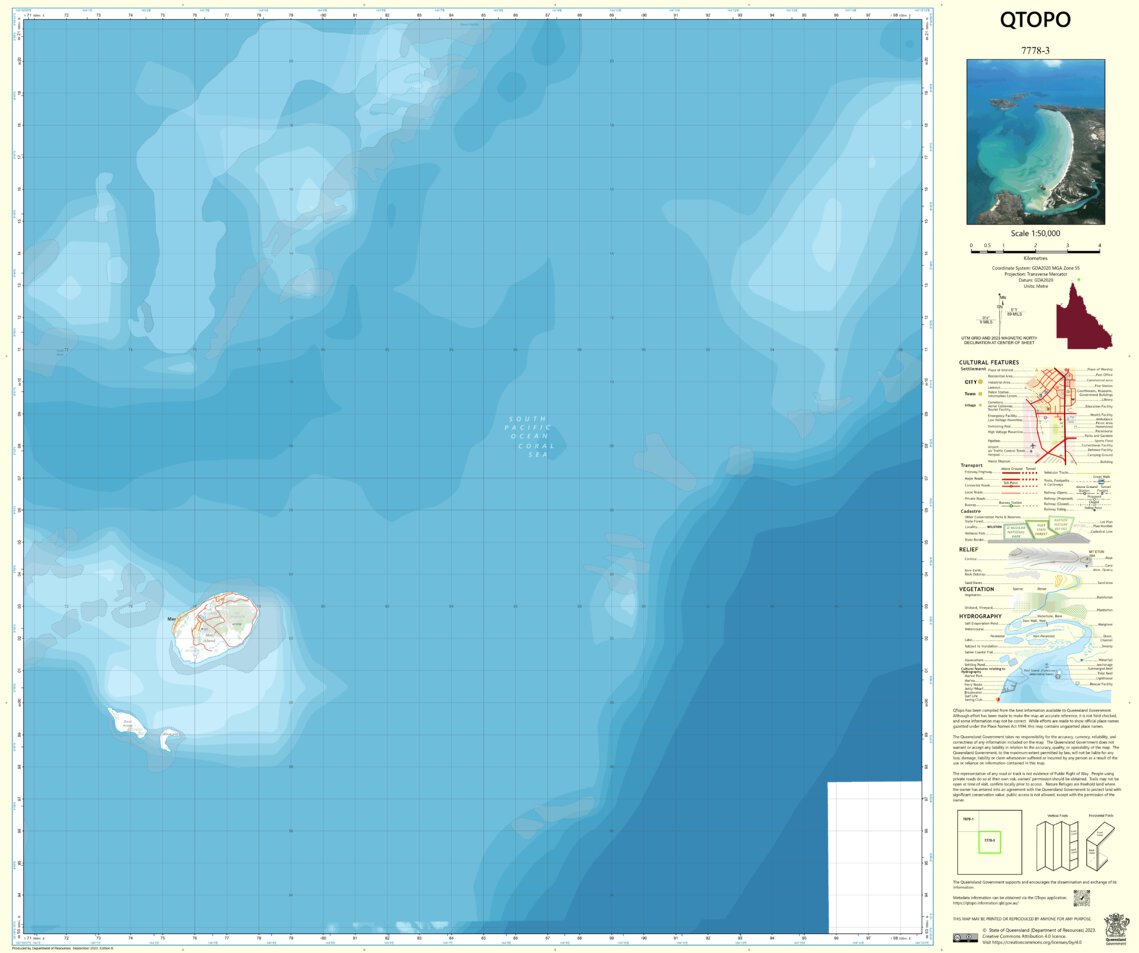 Murray Islands (7778-3) Map by Department of Resources | Avenza Maps