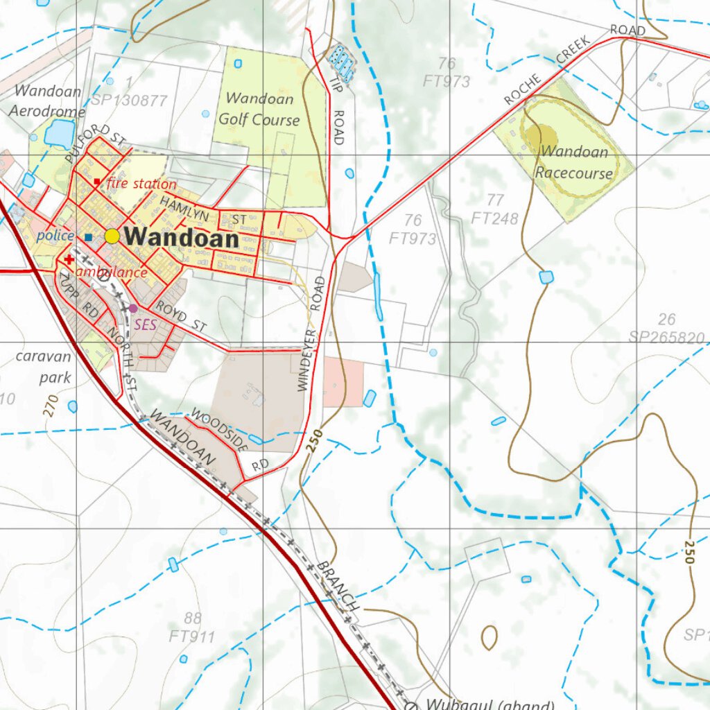 Wandoan (8845-1) Map by Department of Resources | Avenza Maps