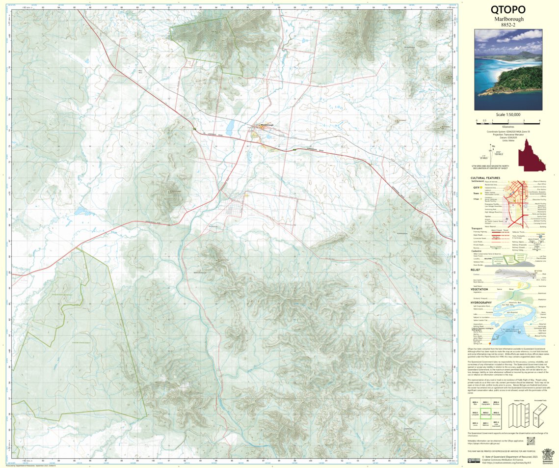 Marlborough (8852-2) Map by Department of Resources | Avenza Maps