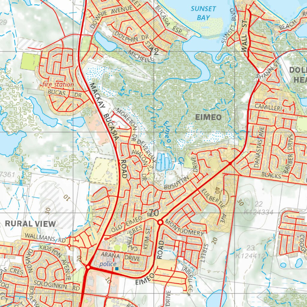 Mackay (8755-4) Map by Department of Resources | Avenza Maps
