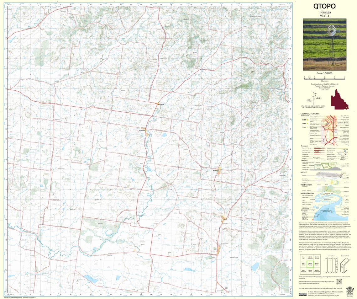Peranga (9243-4) Map by Department of Resources | Avenza Maps