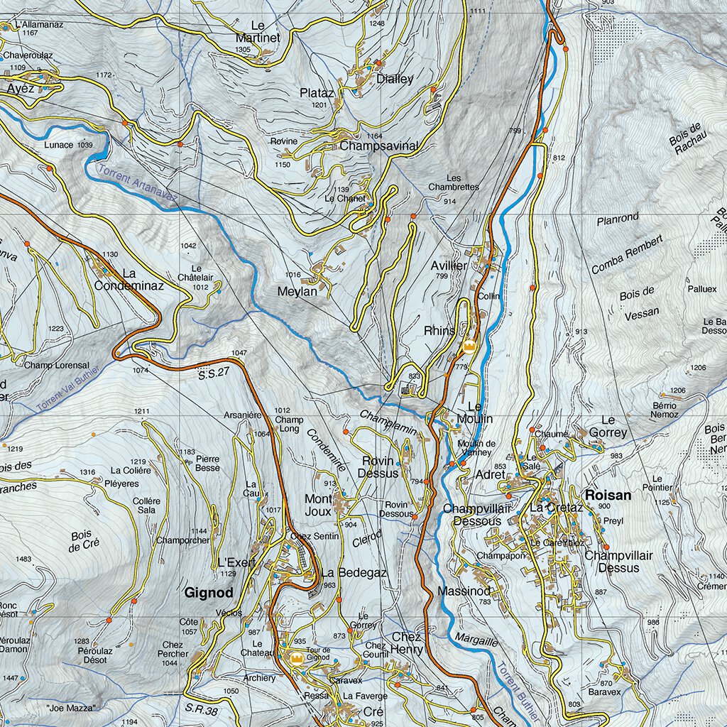 Grand-Saint-Bernard / WINTER Map by Fraternali Editore | Avenza Maps
