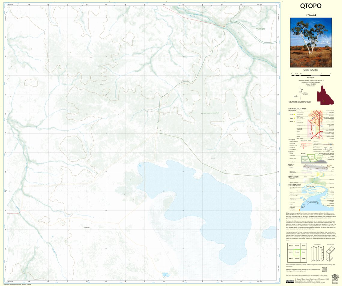 Milo (7746-44) Map by Department of Resources | Avenza Maps