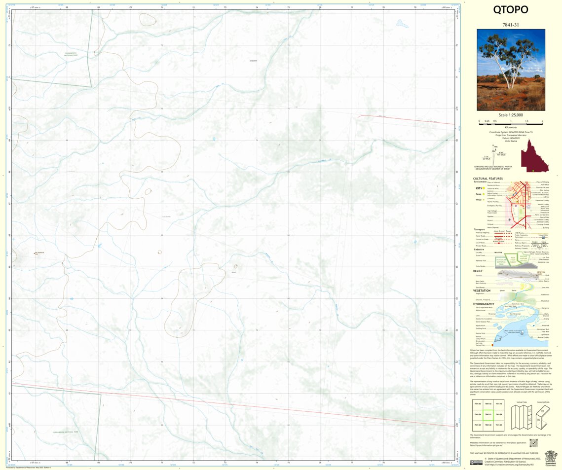 Yowah (7841-31) Map by Department of Resources | Avenza Maps