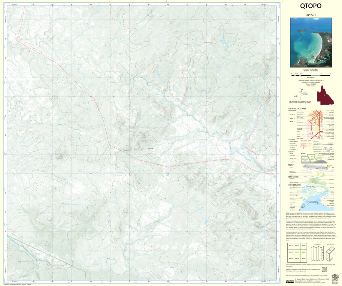 White Mountains (7857-21) Map by Department of Resources | Avenza Maps