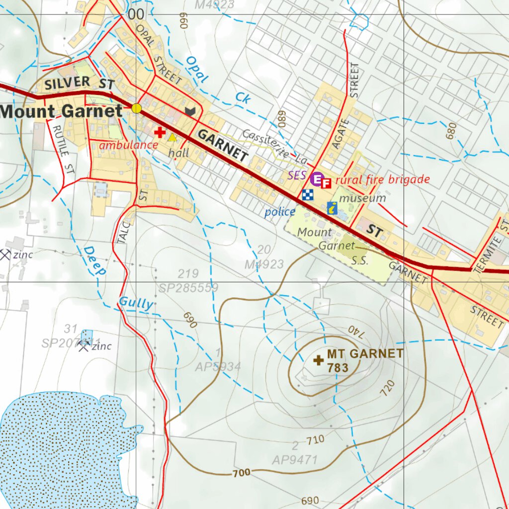 Mount Garnet (7962-43) Map by Department of Resources | Avenza Maps