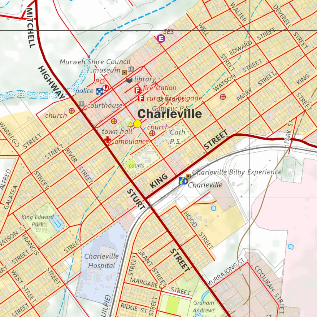 Charleville (8145-32) Map by Department of Resources | Avenza Maps