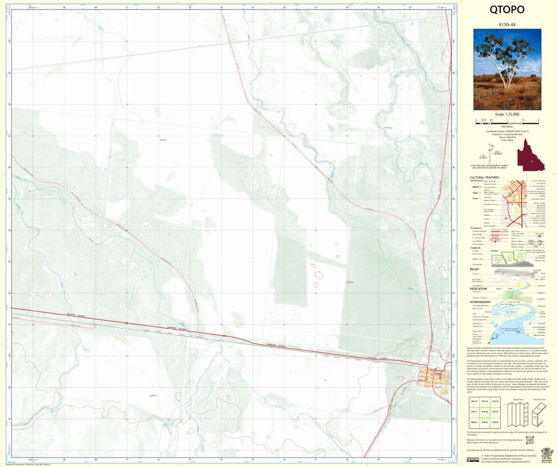 Jericho (8150-44) Map by Department of Resources | Avenza Maps