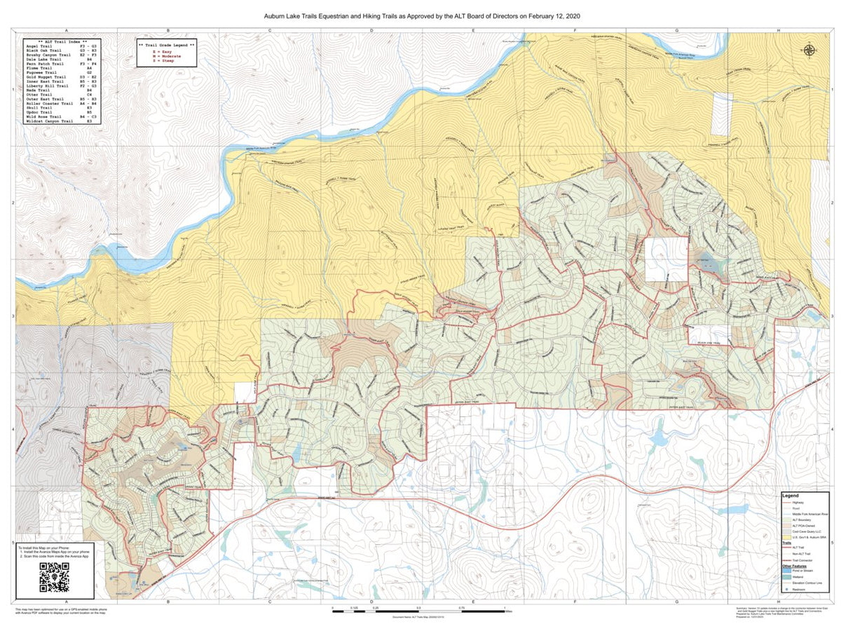 Auburn Lake Trails Map by M3D | Avenza Maps