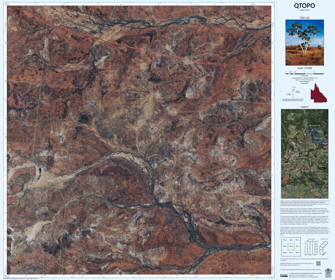 Yowah (7841-42i) Map by Department of Resources | Avenza Maps