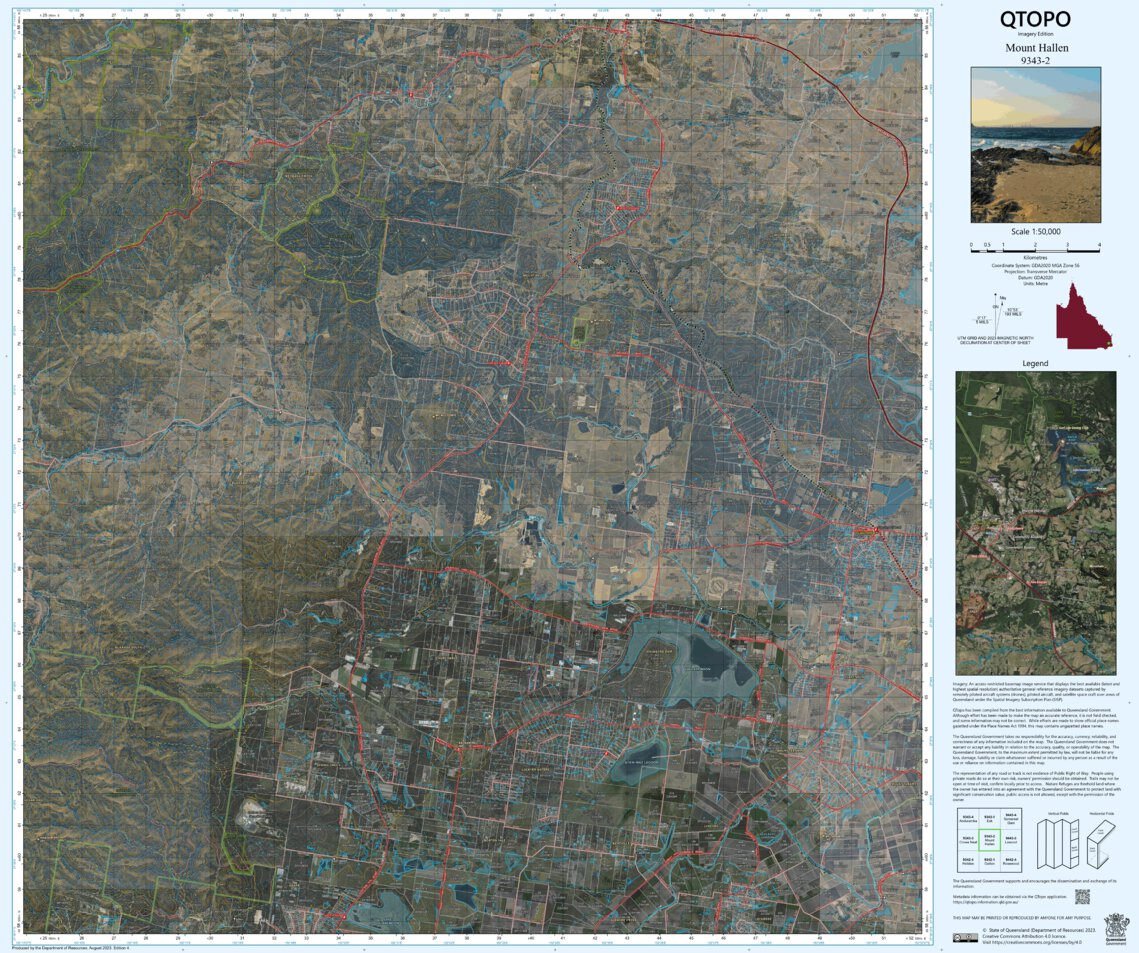 Mount Hallen (9343-2i) Map by Department of Resources | Avenza Maps
