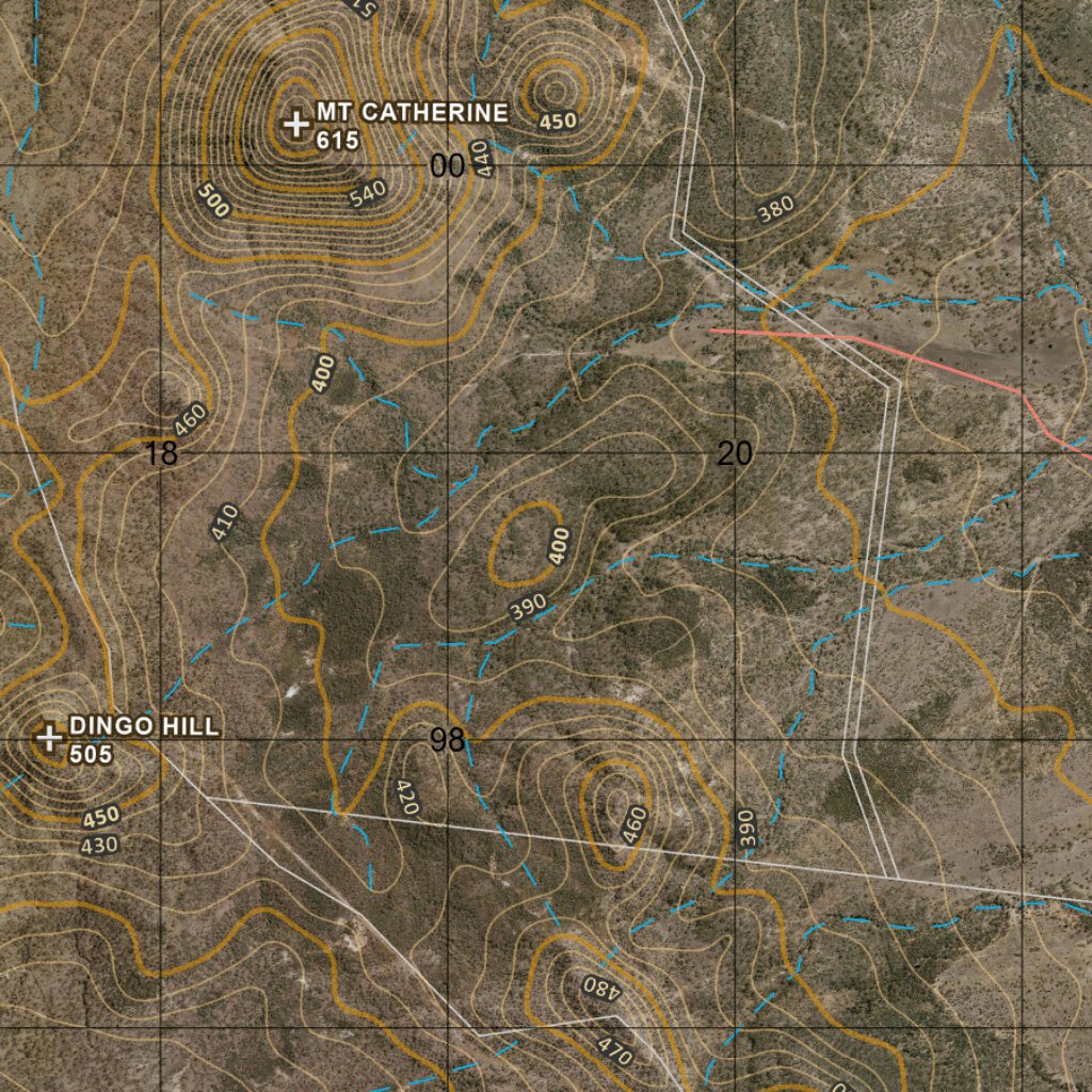 Mount Catherine (8549-3i) Map by Department of Resources | Avenza Maps