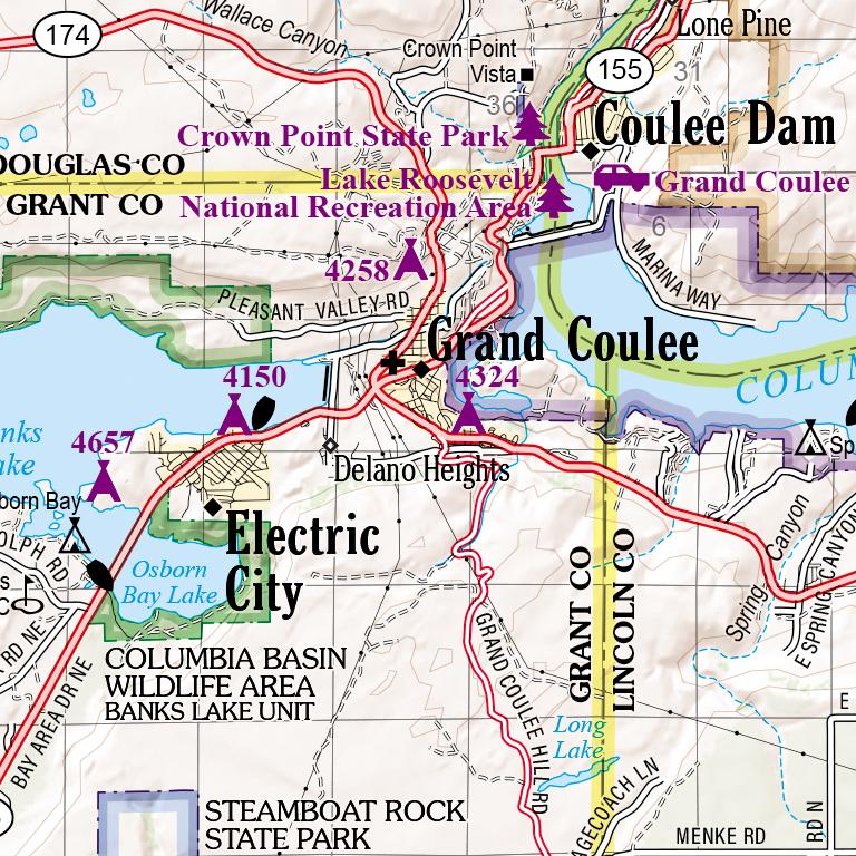 Washington Atlas & Gazetteer Map by Garmin | Avenza Maps