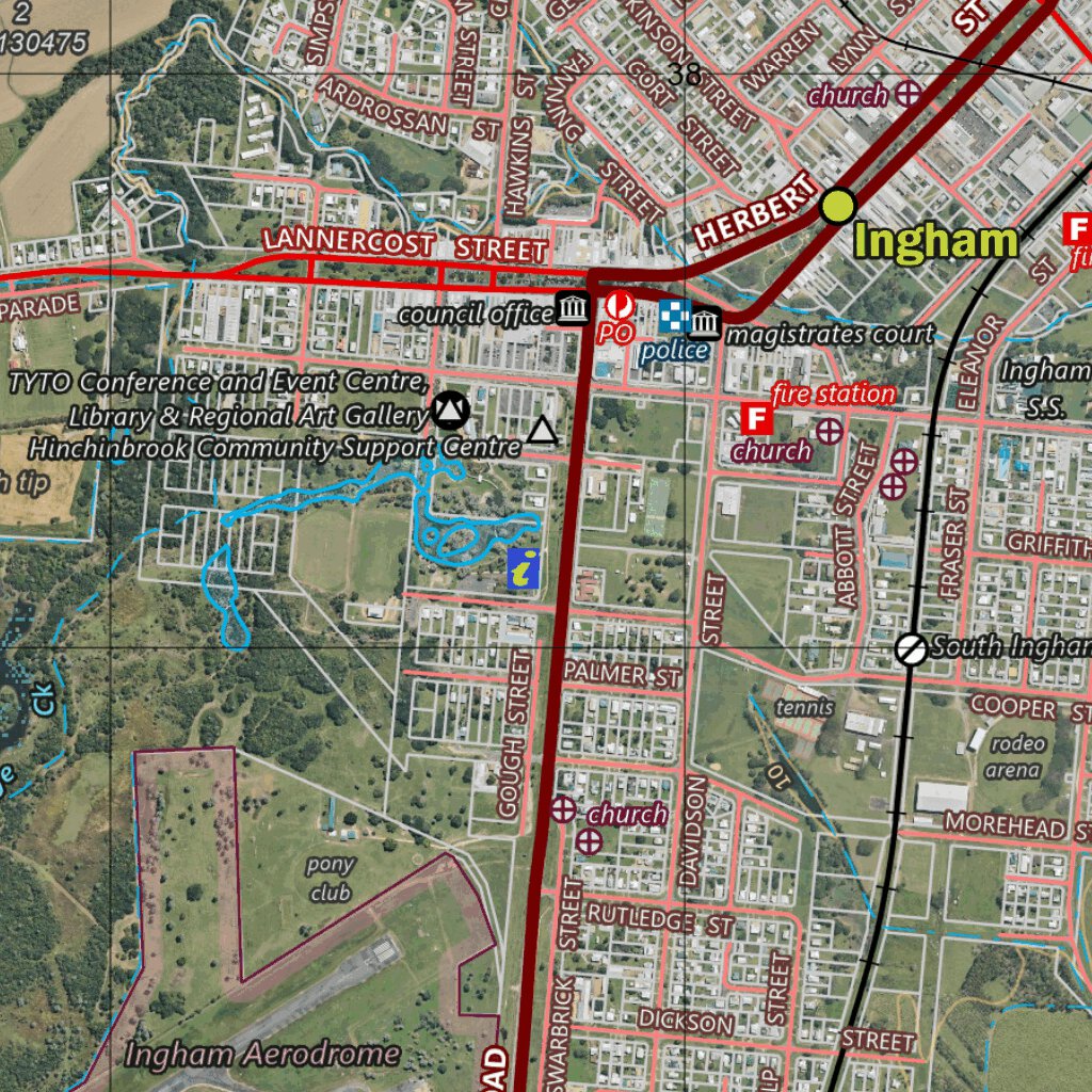 Ingham (8160-42i) Map by Department of Resources | Avenza Maps