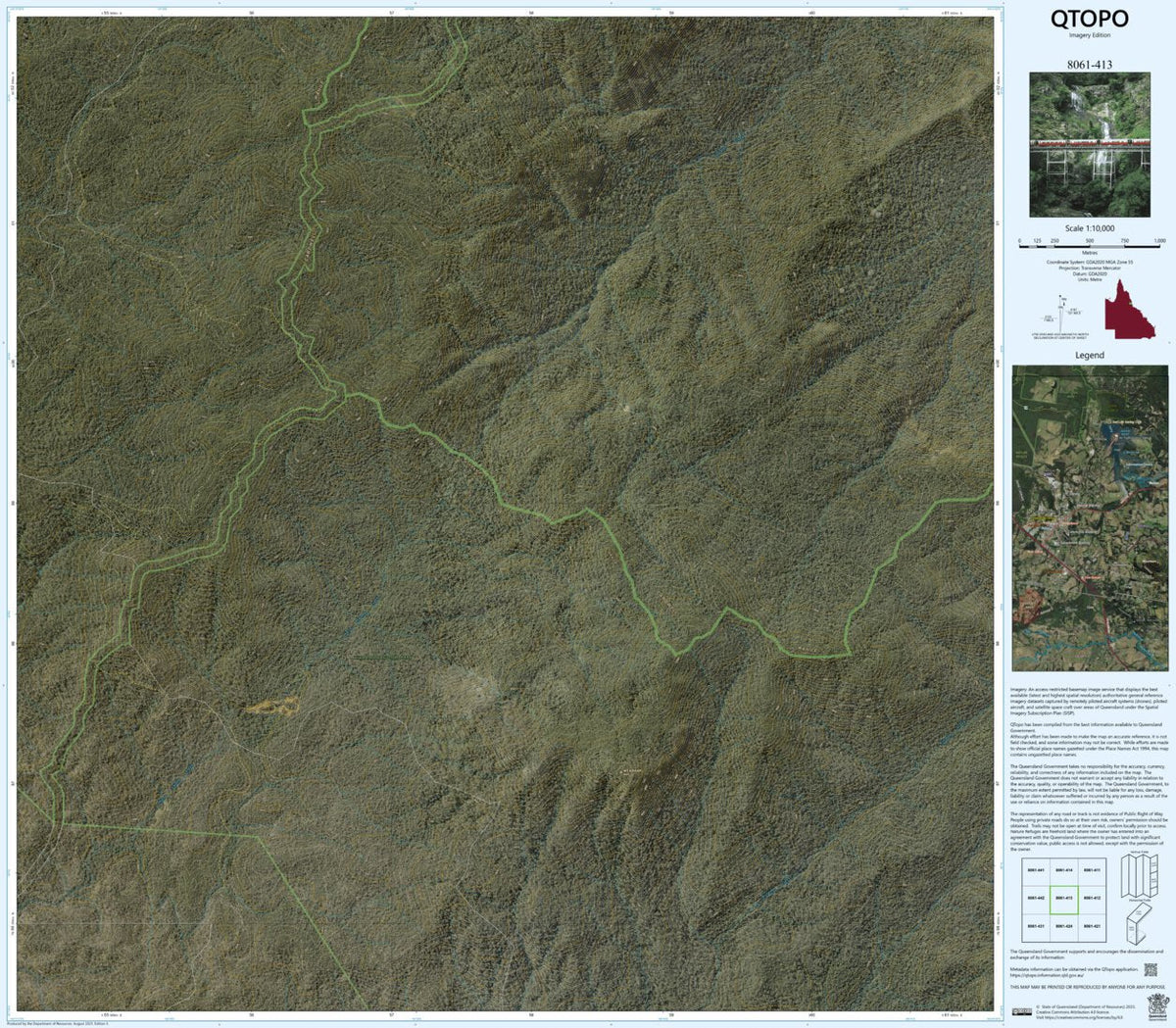 Mount Edgar (8061-413i) Map by Department of Resources | Avenza Maps