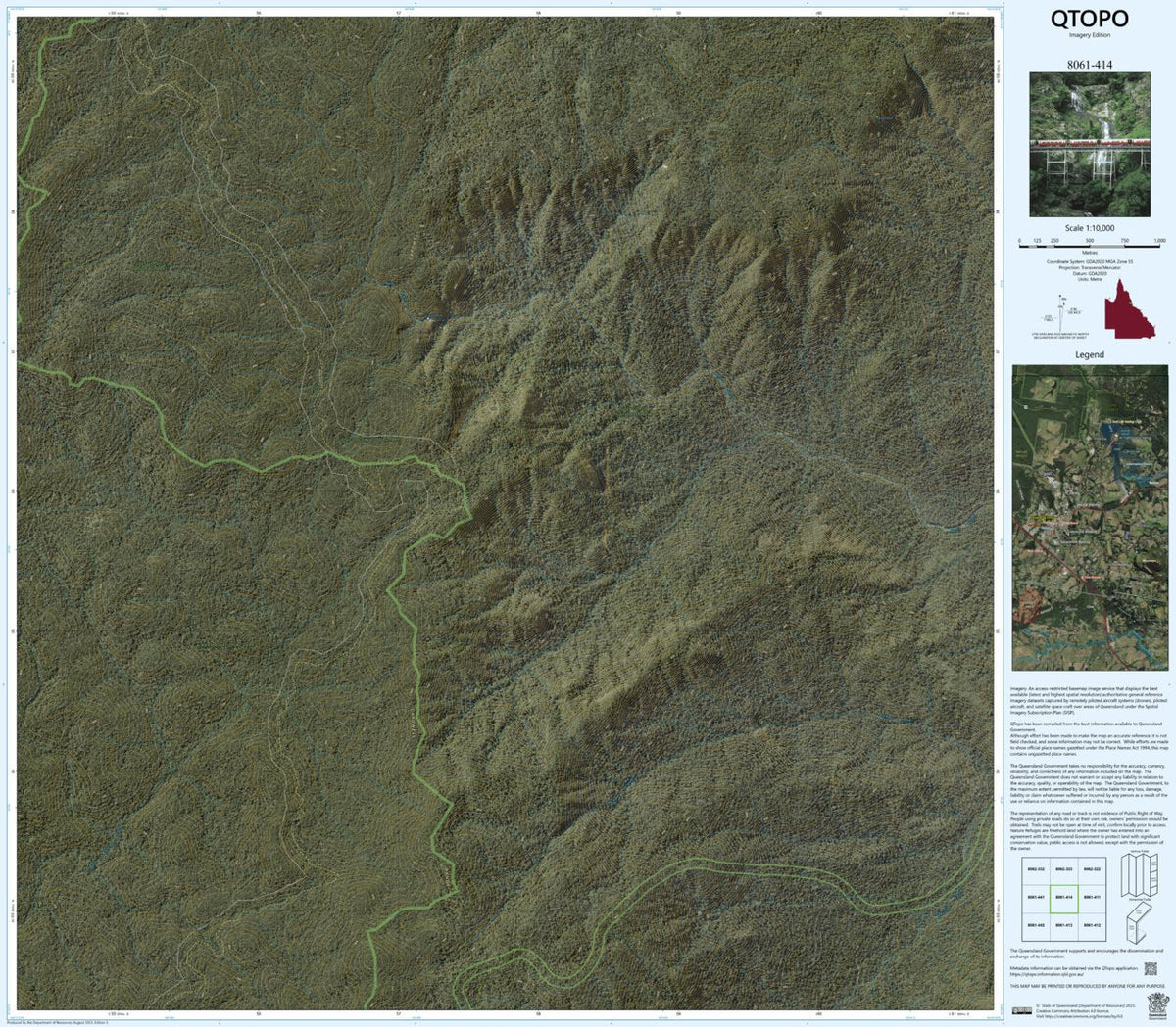 Mount Edgar (8061-414i) Map by Department of Resources | Avenza Maps