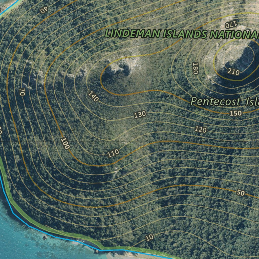 PENTECOST ISLAND (8757-334i) Map by Department of Resources | Avenza Maps