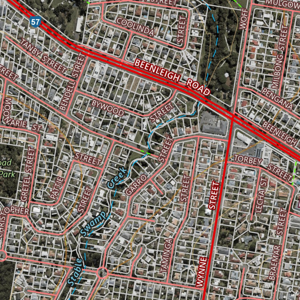 SUNNYBANK (9542-443i) Map by Department of Resources | Avenza Maps