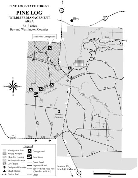 Pine Log WMA Brochure Map by Florida Fish and Wildlife Conservation ...