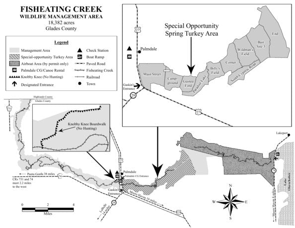 Fisheating Creek WMA Brochure Map by Florida Fish and Wildlife ...
