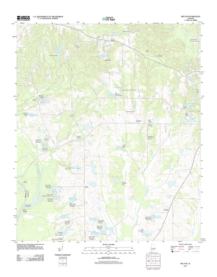 Melton, AL (2011, 24000-Scale) Map by United States Geological Survey ...