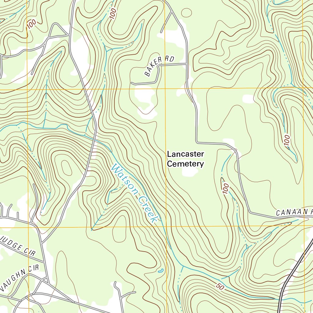 Vaughn, AL (2011, 24000-Scale) Map by United States Geological Survey ...
