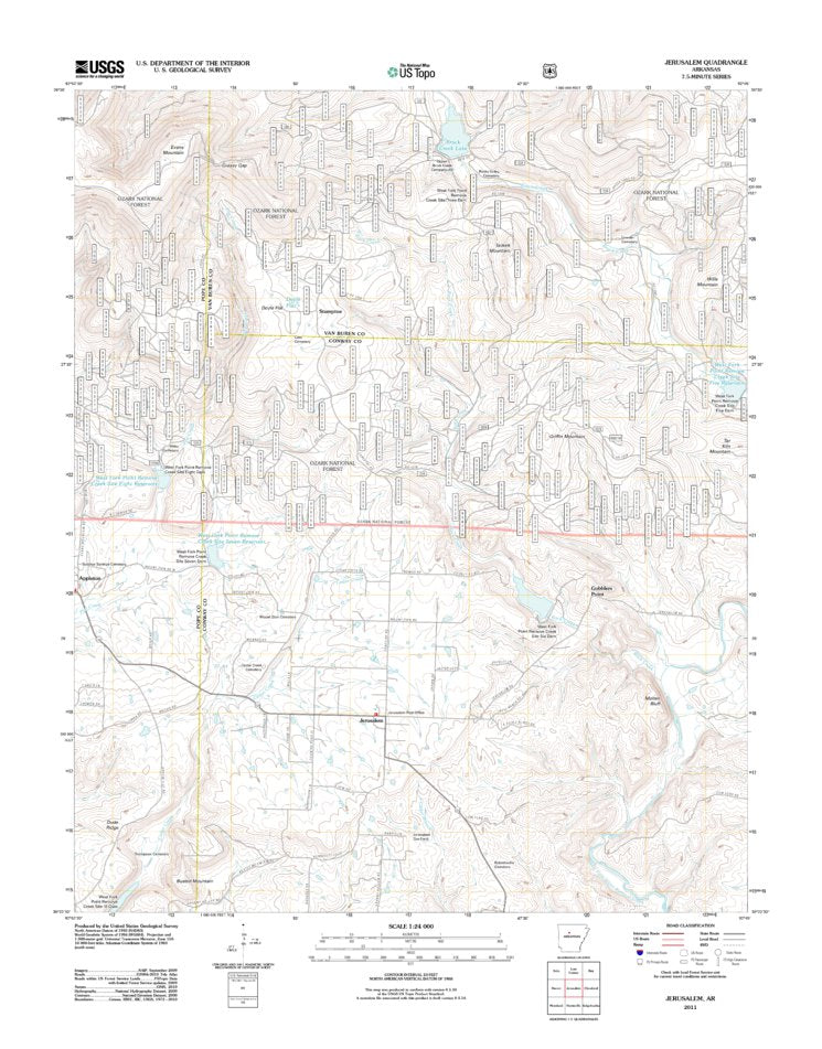 Jerusalem, AR (2011, 24000-Scale) Map by United States Geological ...