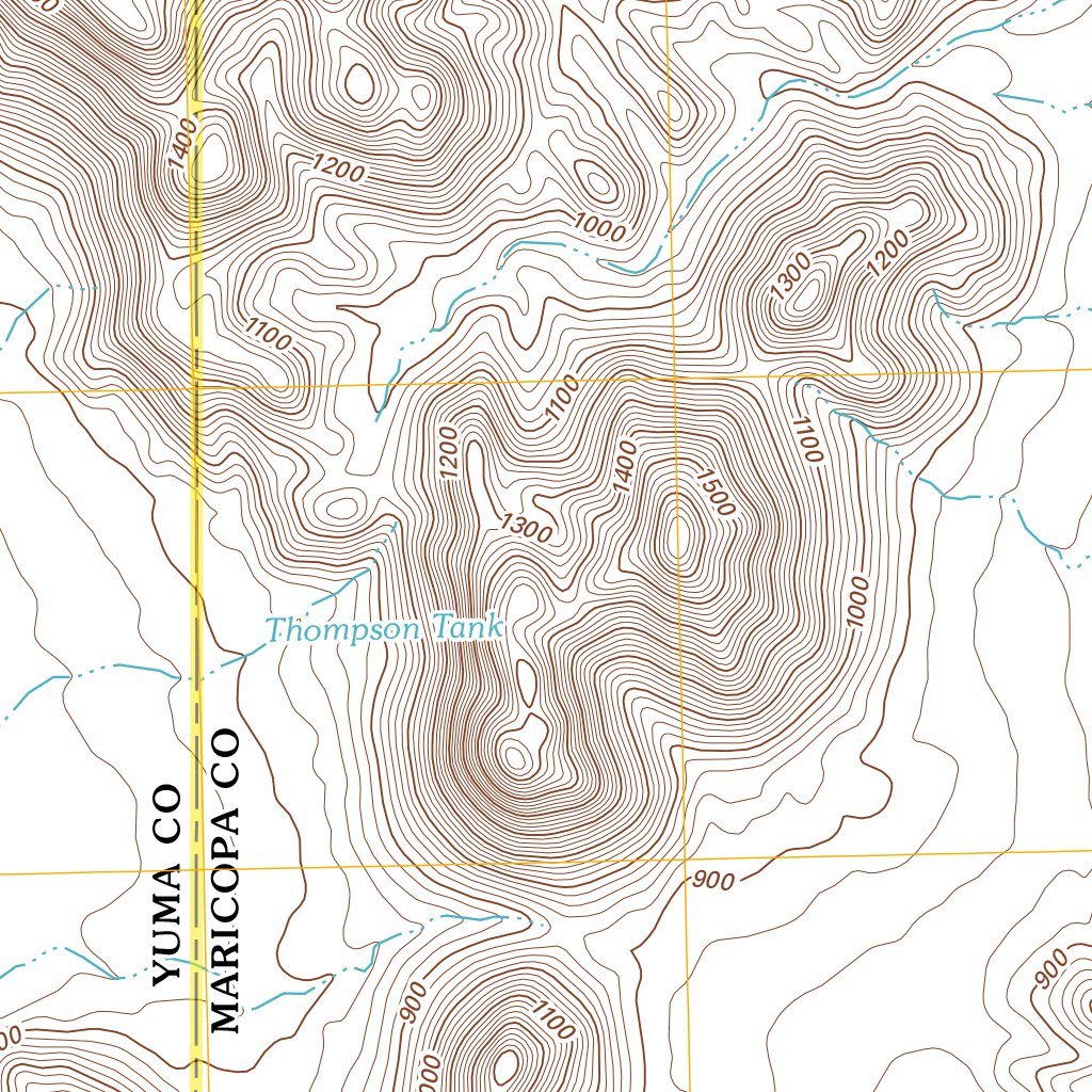 Aguila Mountains SE, AZ (2011, 24000-Scale) Map by United States ...