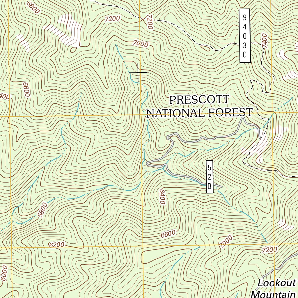 Groom Creek, AZ (2012, 24000-Scale) Map by United States Geological ...