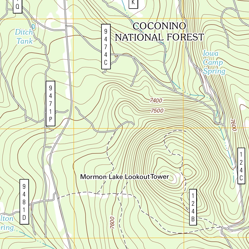 Mormon Lake, AZ (2011, 24000-Scale) Map by United States Geological ...