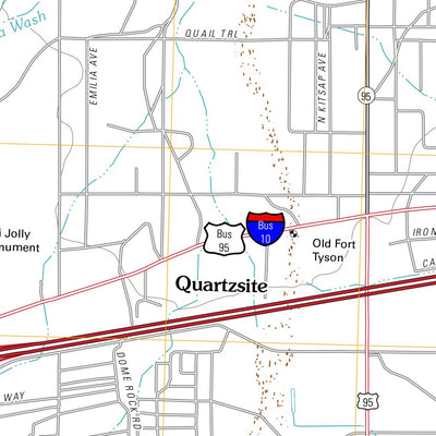 Quartzsite, AZ (2011, 24000-Scale) Map by United States Geological ...