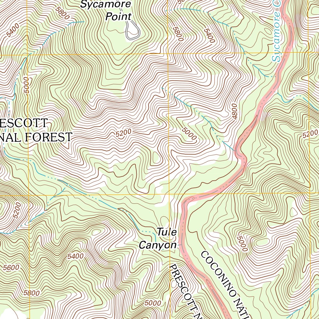 Sycamore Point, AZ (2012, 24000-Scale) Map by United States Geological ...