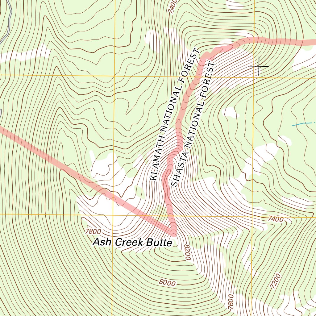 Ash Creek Butte, CA (2012, 24000-Scale) Map by United States Geological ...