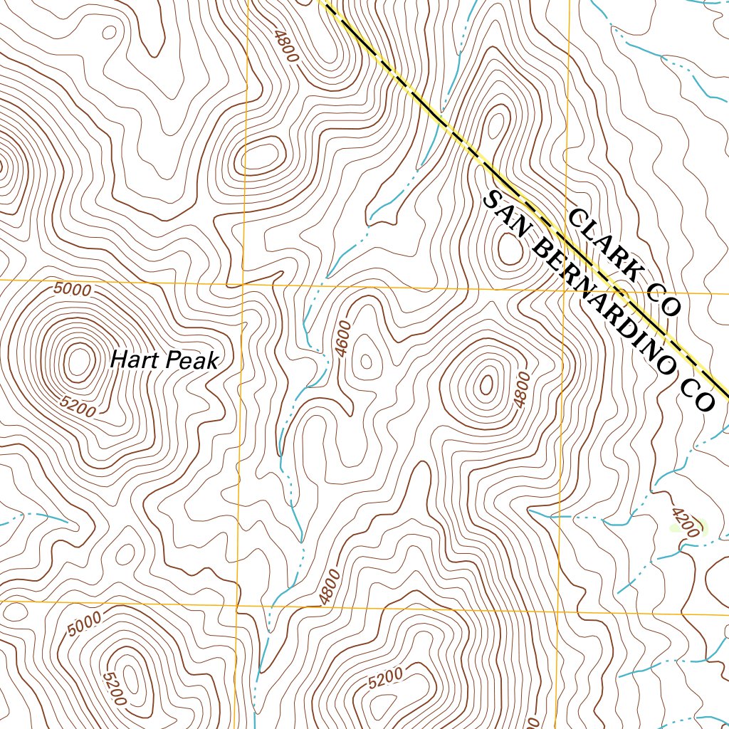 Hart Peak, CA-NV (2012, 24000-Scale) Map by United States Geological ...