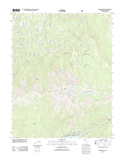 Kaiser Peak, CA (2012, 24000-Scale) Map by United States Geological ...
