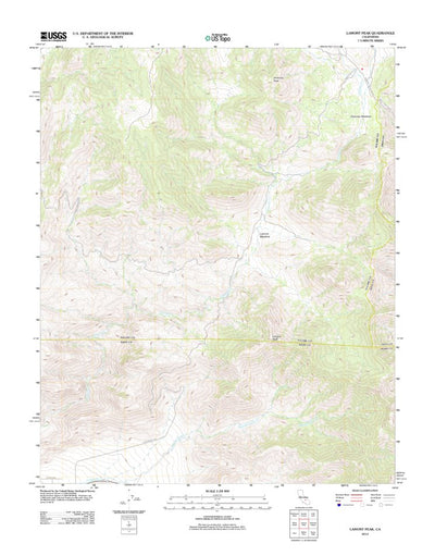 Lamont Peak, CA (2012, 24000-Scale) Map by United States Geological ...