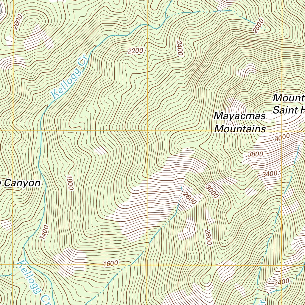 Mount Saint Helena, CA (2012, 24000-Scale) Map by United States ...