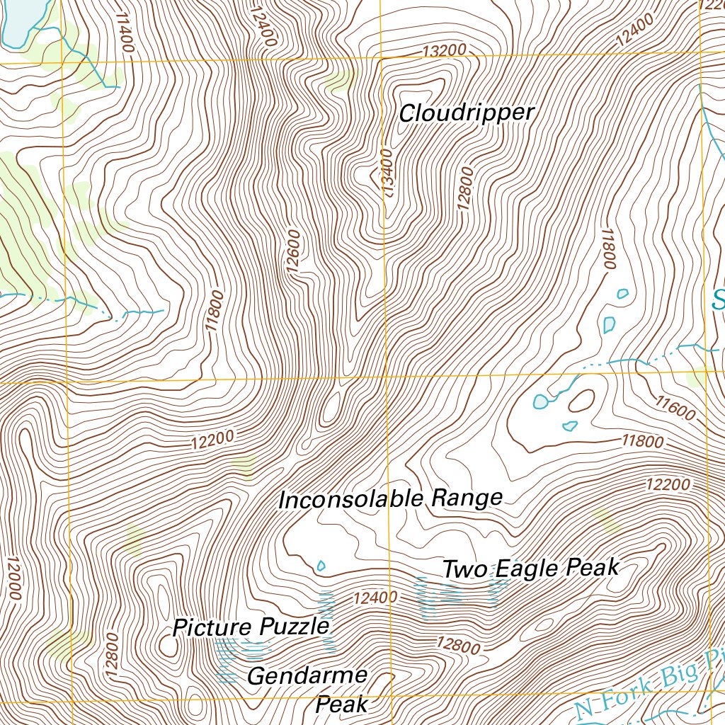 Mount Thompson, CA (2012, 24000-Scale) Map by United States Geological ...