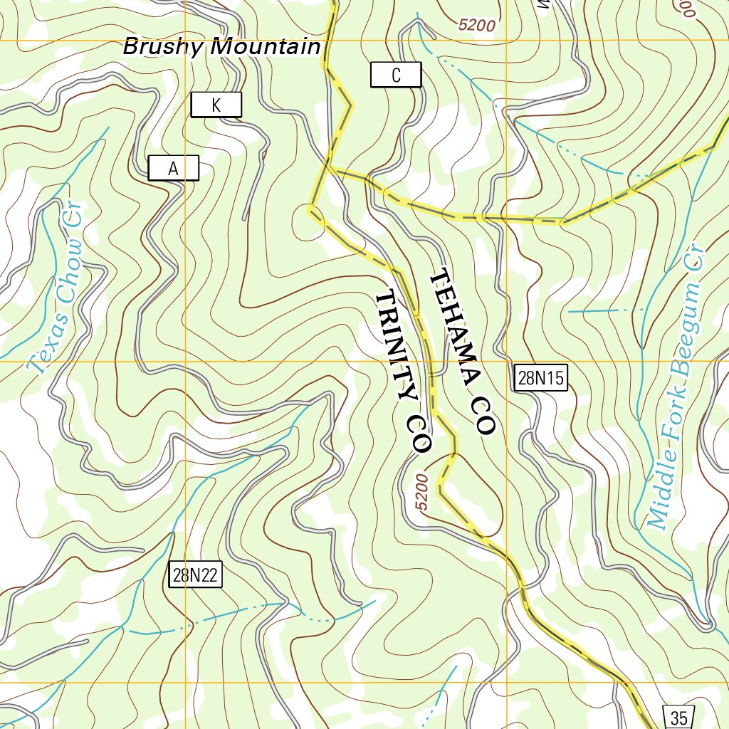 Pony Buck Peak, CA (2012, 24000-Scale) Map by United States Geological ...